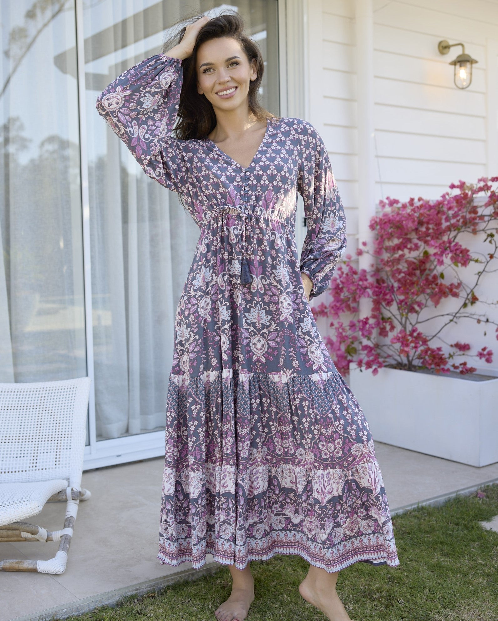 DIXIE MAXI DRESS SARI – Moon Child Fremantle